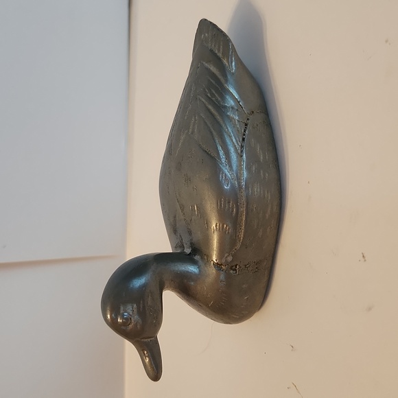 Source Unknown | Other | Vintage Pewter Duck Paperweight | Poshmark